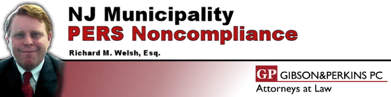 Noncompliance of New Jersey Municipalities with the 'PERS' Act
